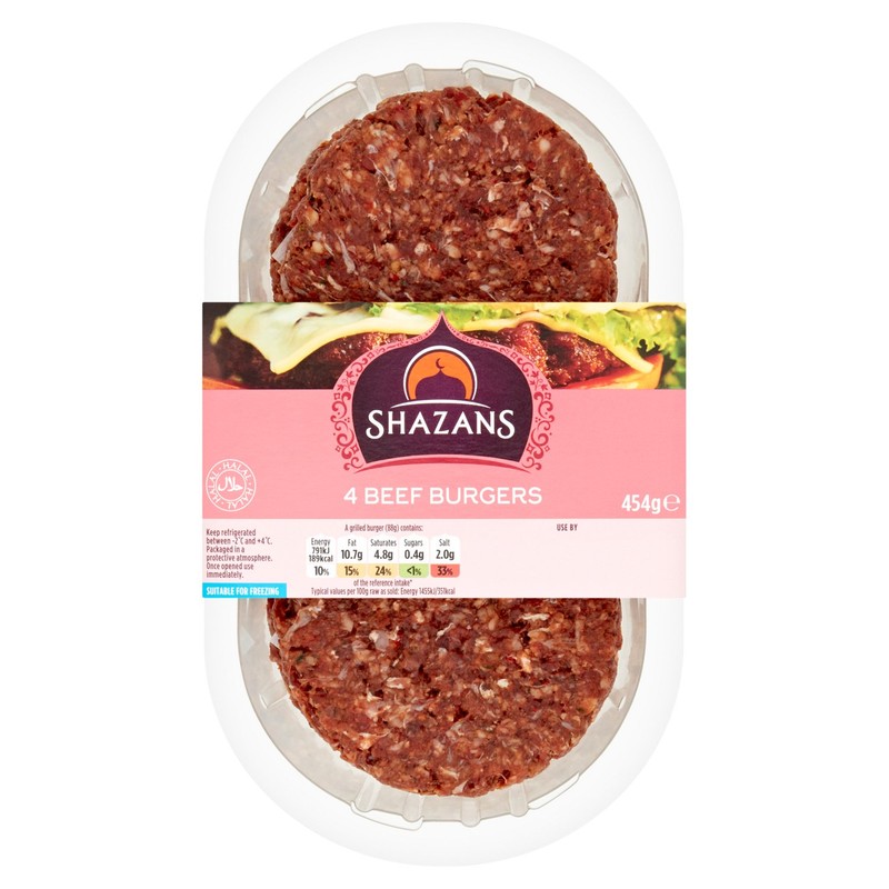 Shazans Beef Burgers - Ocado