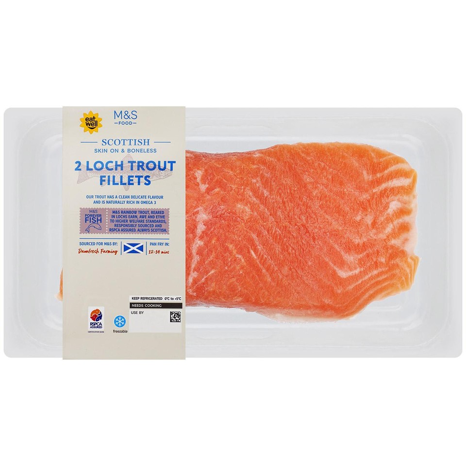M&S Scottish 2 Loch Trout Fillets - Ocado