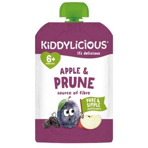 Kiddylicious Apple & Prune Pouch Snack Baby Food 6+ months - Ocado
