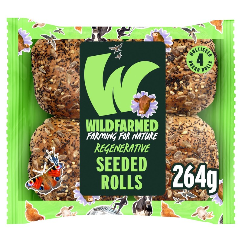 Wildfarmed Seeded Rolls - Ocado