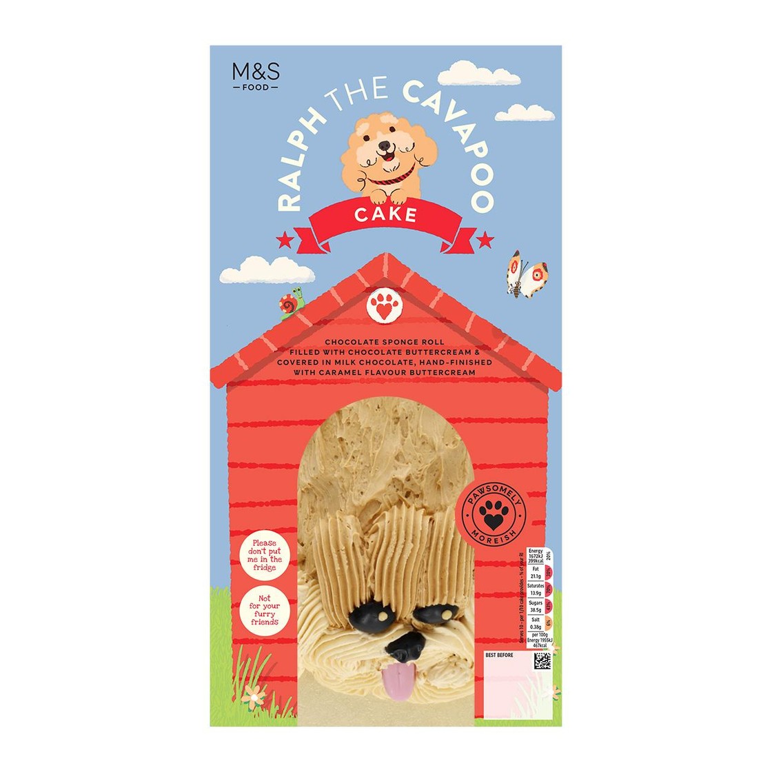 M&S Ralph the Cavapoo Cake - Ocado