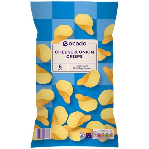 Ocado Cheese & Onion Crisps Multipack - Ocado