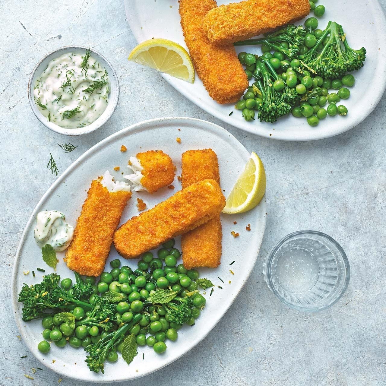 M&S 9 Chunky Cod Fish Fingers Frozen - Ocado