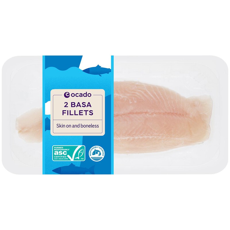 Ocado 2 ASC Basa Fillets Skinless & Boneless - Ocado