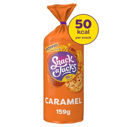 Snack a Jacks Caramel Jumbo Rice Cakes - Ocado