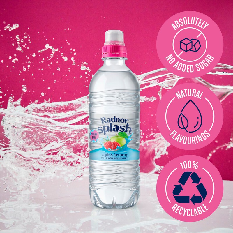 Radnor Splash Apple & Raspberry Flavoured Water - Ocado