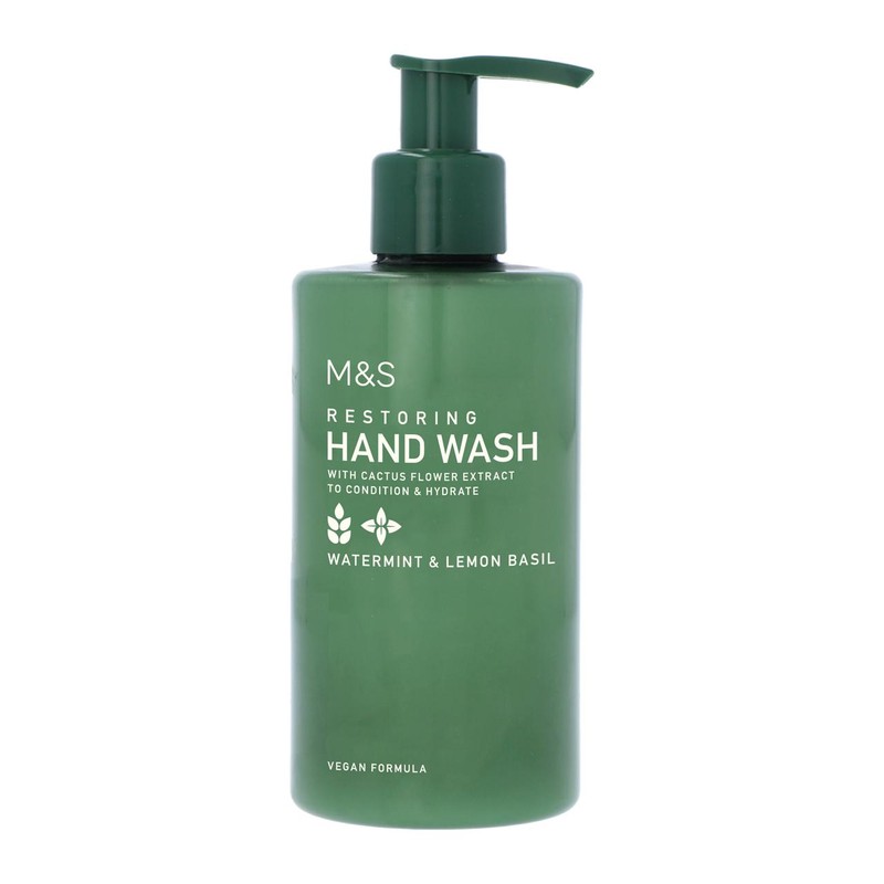 M&S Restoring Hand Wash Watermint & Lemon Basil - Ocado