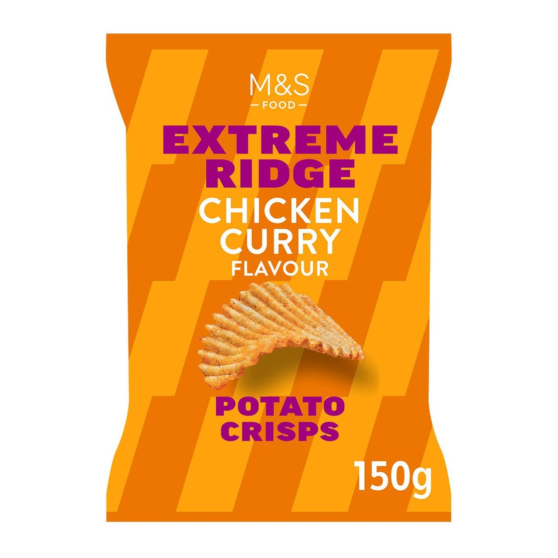 M&S Chicken Curry Extreme Ridge Cut Crisps - Ocado