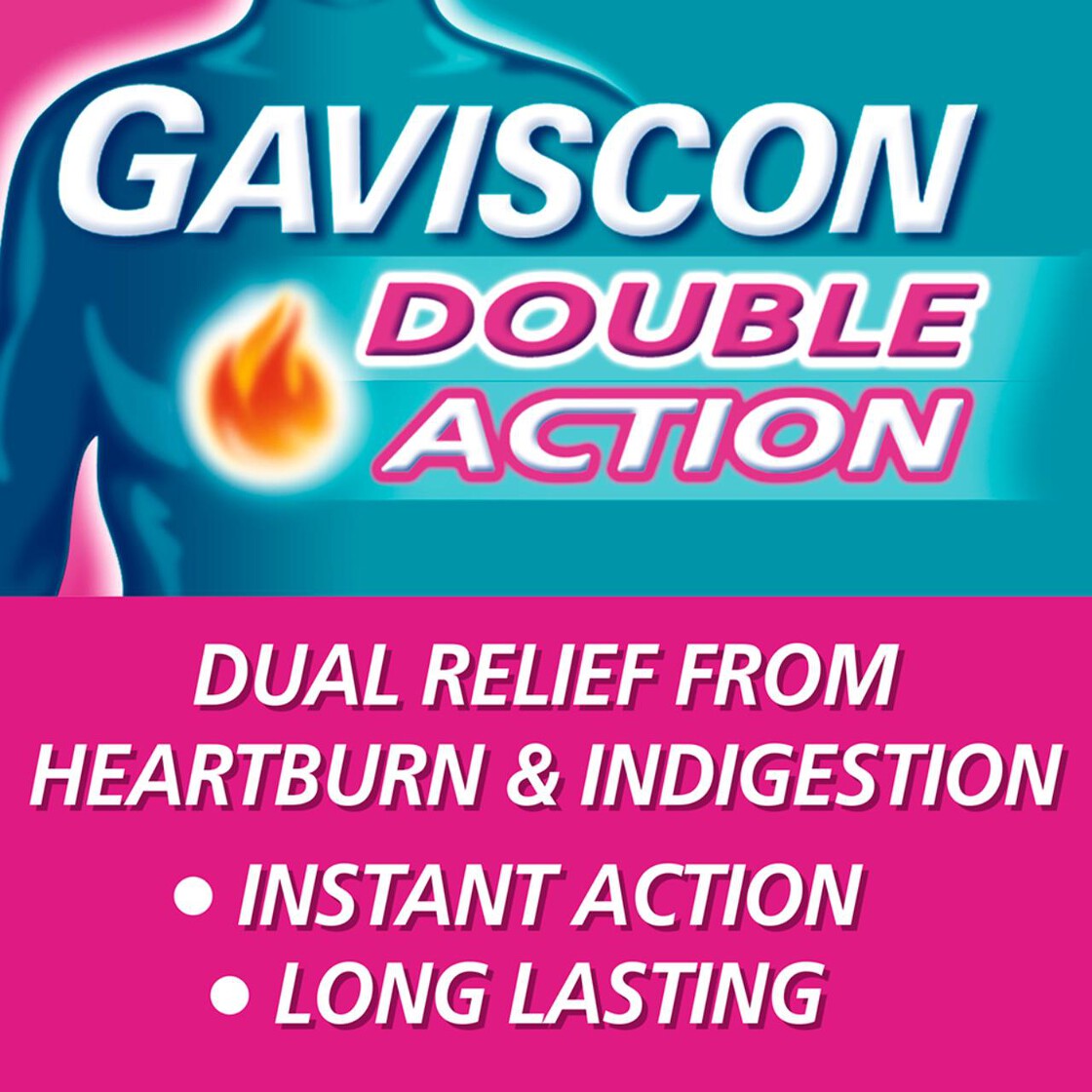 Gaviscon Double Action Tabs Heartburn Indigestion Mint - Ocado