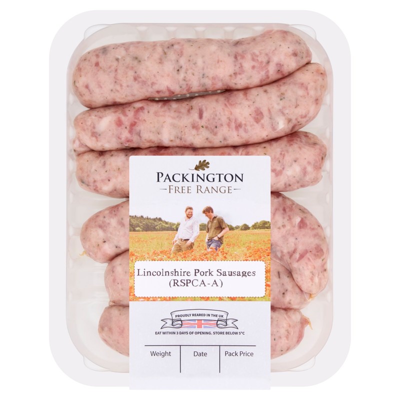 Packington Free Range Lincolnshire Sausages - Ocado