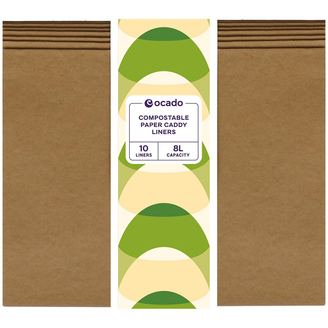 Ocado Compostable Paper Caddy Liners 8L - Ocado