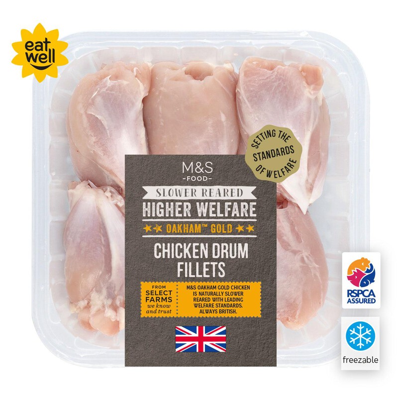 M&S Oakham Gold Chicken Drum Fillets - Ocado