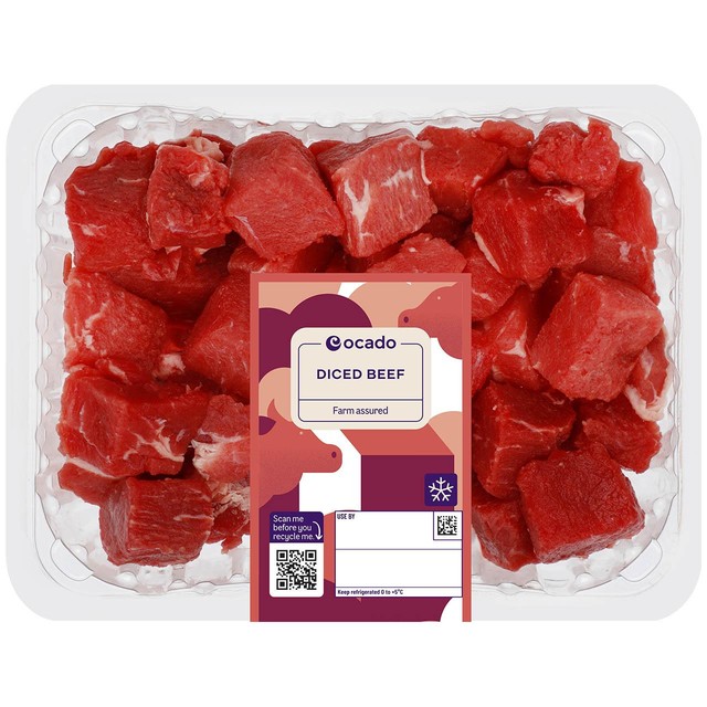 Ocado Lean Diced Beef - Ocado