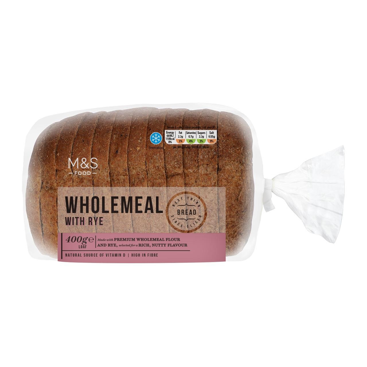 M&S Wholemeal Rye Sliced Bread Loaf - Ocado