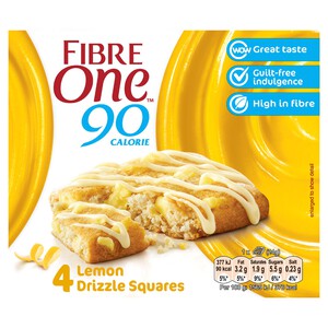 Fibre One 90 Calorie Lemon Drizzle Squares - Ocado