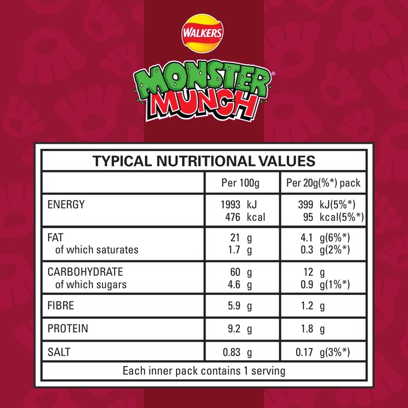 Monster Munch Walkers BBQ Sauce Multipack Chickpea Crisps - Ocado
