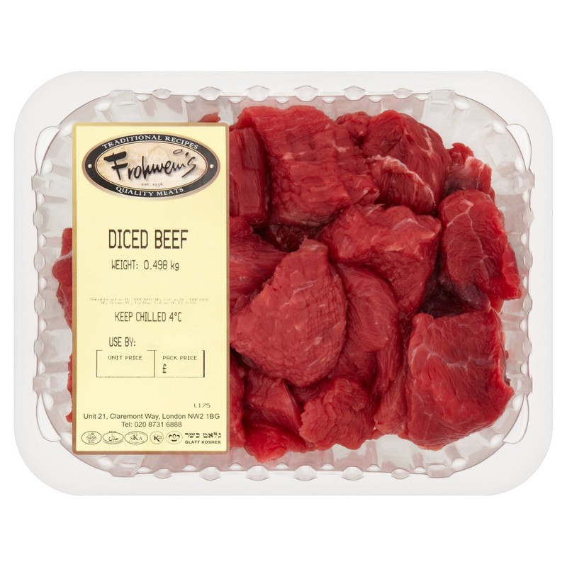 Frohweins Diced Beef - Ocado