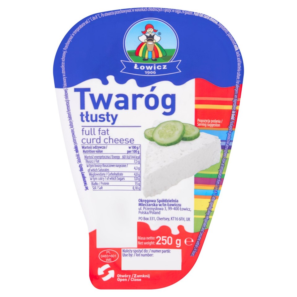 Lowicz Full Fat Twarog Curd Cheese - Ocado