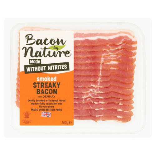 Denhay Bacon By Nature Smoked Streaky Bacon Nitrite Free - Ocado