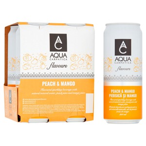 AQUA Carpatica Sparkling Flavours Mango & Peach - Ocado