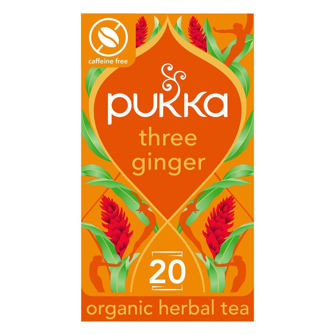 Pukka Organic Three Ginger Tea x20 Home-Compostable Herbal Tea Bags - Ocado