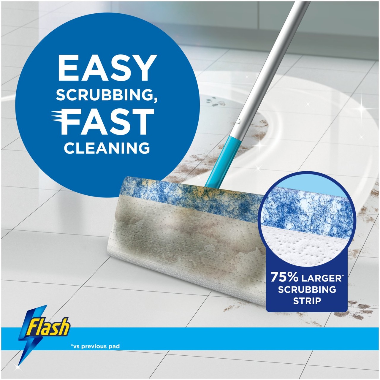 Flash Speed Mop Wet Cloth Multi-Surface Refills Wild Orchid - Ocado