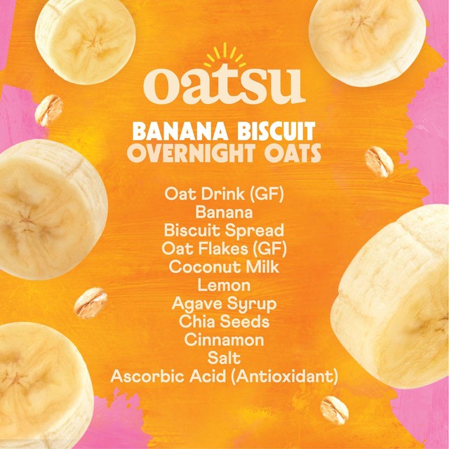 Oatsu Overnight Oats Banana Biscuit - Ocado