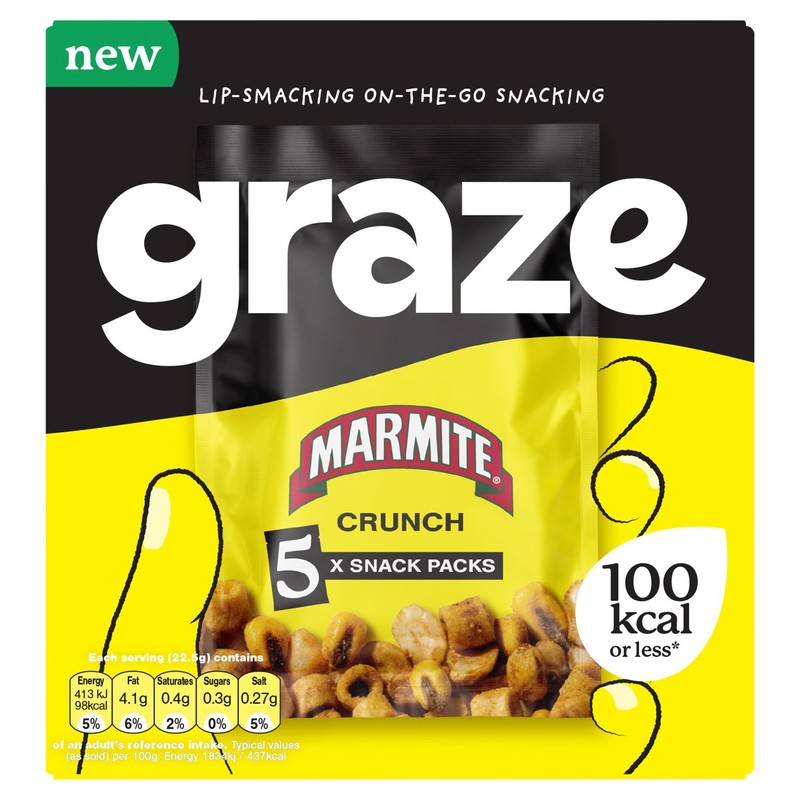 Graze Marmite Crunch Multipack Snack - Ocado