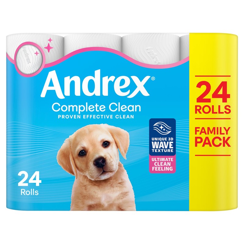 Andrex Complete Clean Toilet Roll - Ocado
