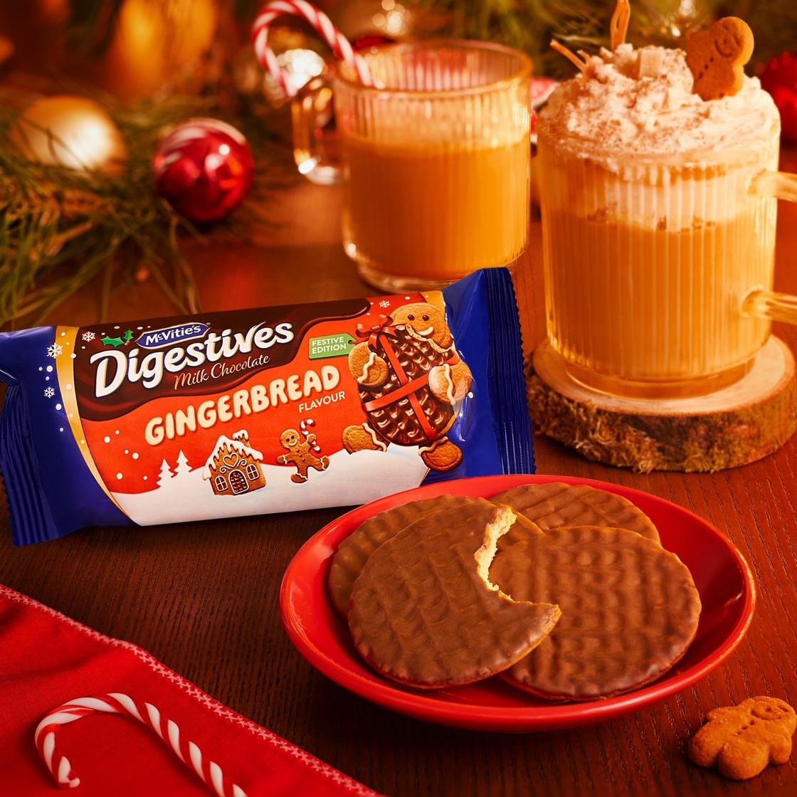 McVitie's Gingerbread Chocolate Digestive Christmas Biscuits - Ocado
