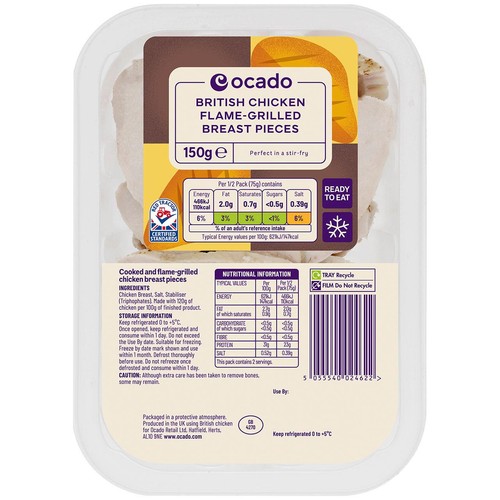 Ocado British Flamegrilled Chicken Breast Pieces - Ocado