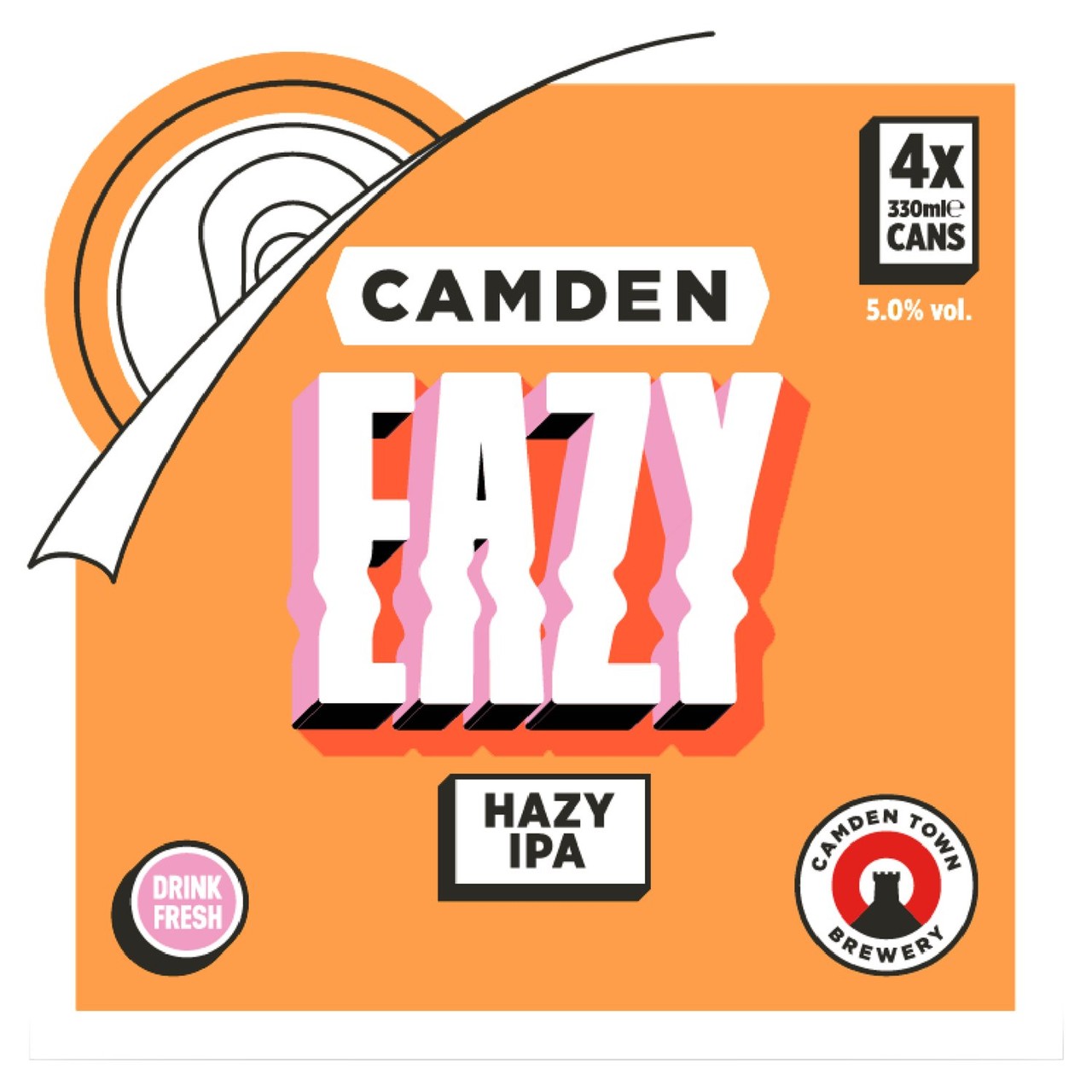 Camden Town Eazy IPA Beer Cans - Ocado