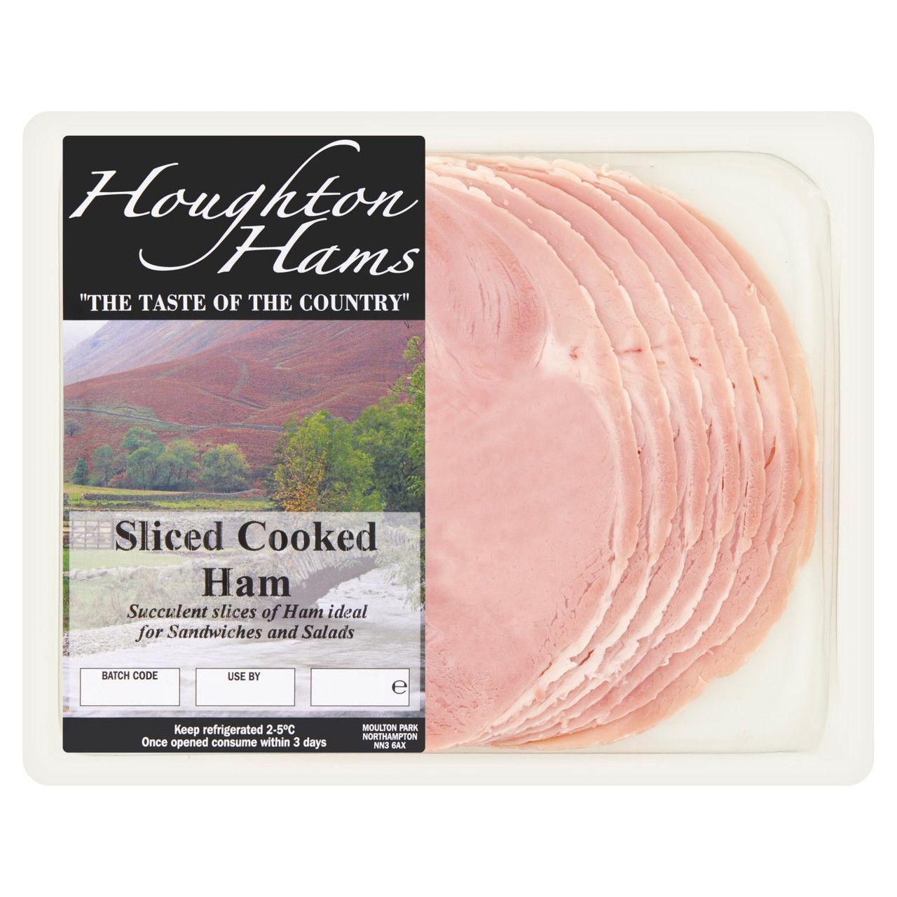 Houghton Sliced Plain Cooked Ham - Ocado