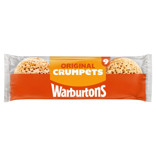 Warburtons 9 Original Crumpets - Ocado