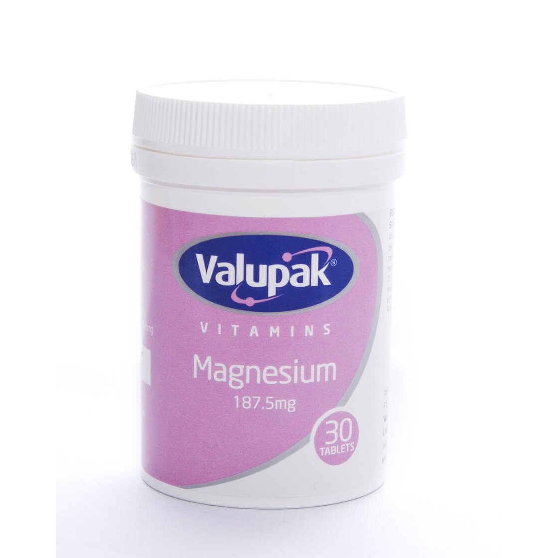 Valupak Vitamins Magnesium Tablets 187.5mg - Ocado