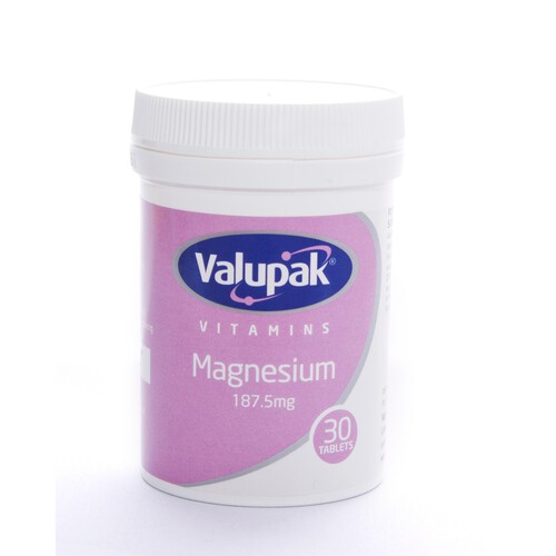 Valupak Vitamins Magnesium Tablets 187.5mg - Ocado