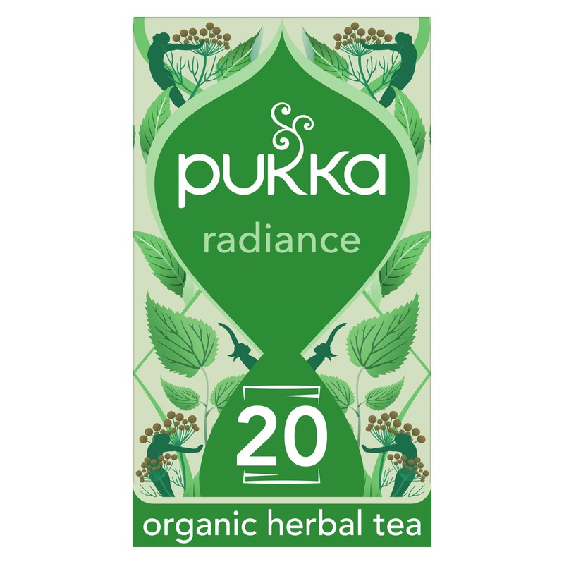 Pukka Organic Radiance Tea 20 Home Compostable Herbal Tea Bags - Ocado