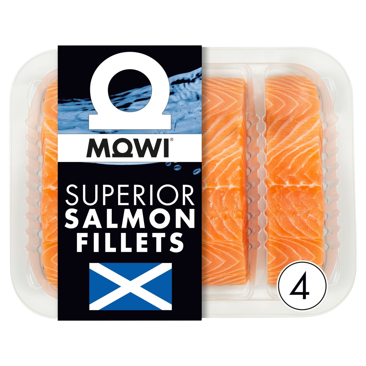 Mowi 4 Scottish Salmon Fillets - Ocado