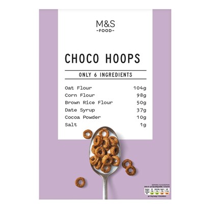 M&S Only 6 Ingredients Choco Hoops - Ocado