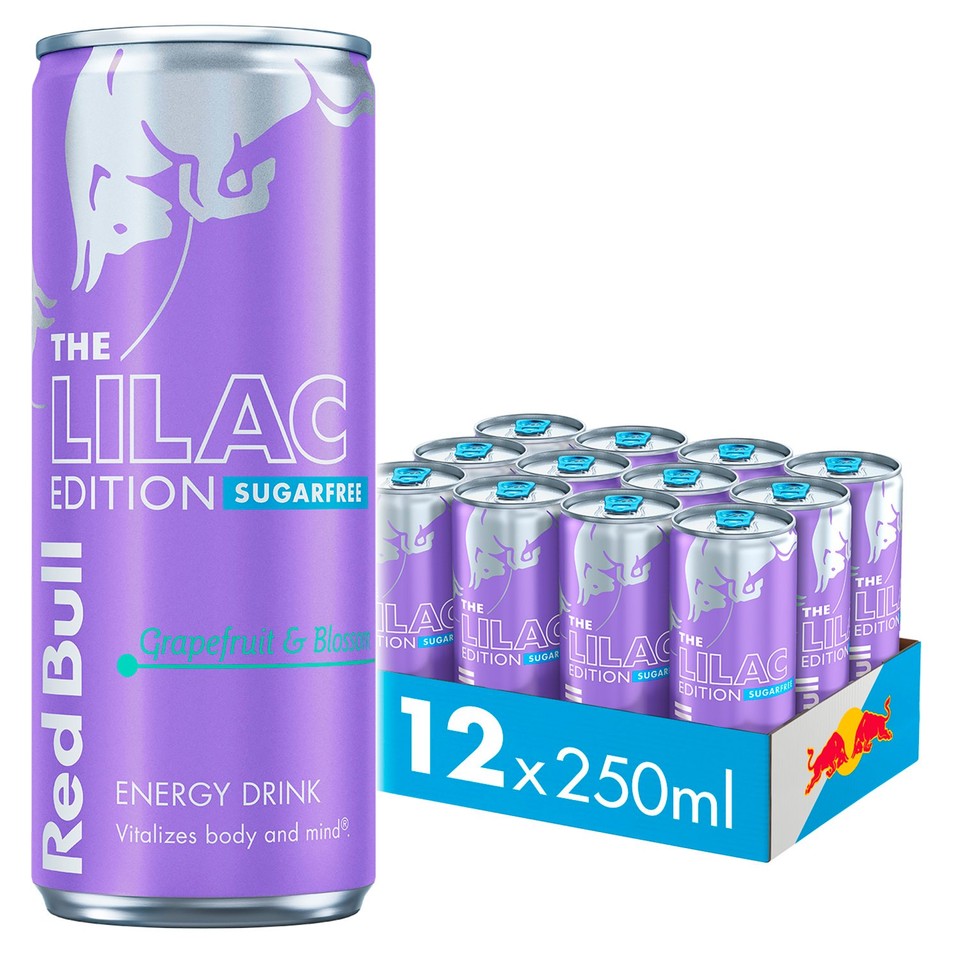 Red Bull Energy Drink Sugar Free Lilac Edition Grapefruit & Blossom - Ocado