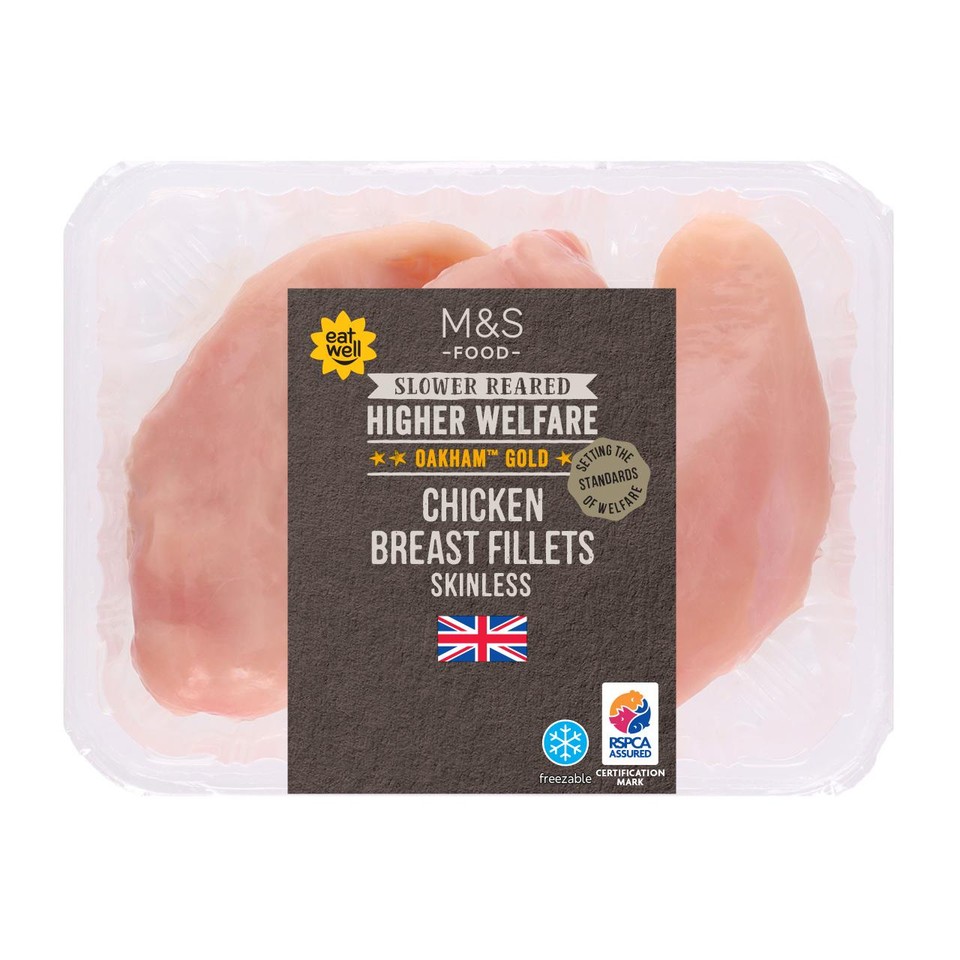 M&S Oakham Gold Chicken Breast Fillets - Ocado