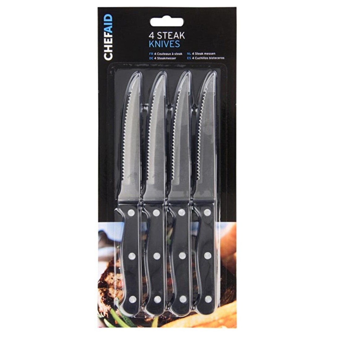 Chef Aid Set Of 4 Steak Knives - Ocado