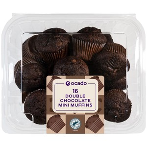 Ocado Double Chocolate Mini Muffins - Ocado