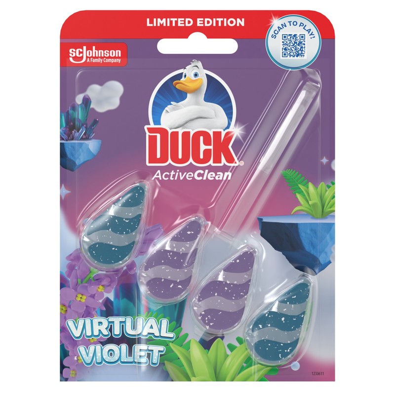 Duck Active Clean Rimblock Virtual Violet - Ocado