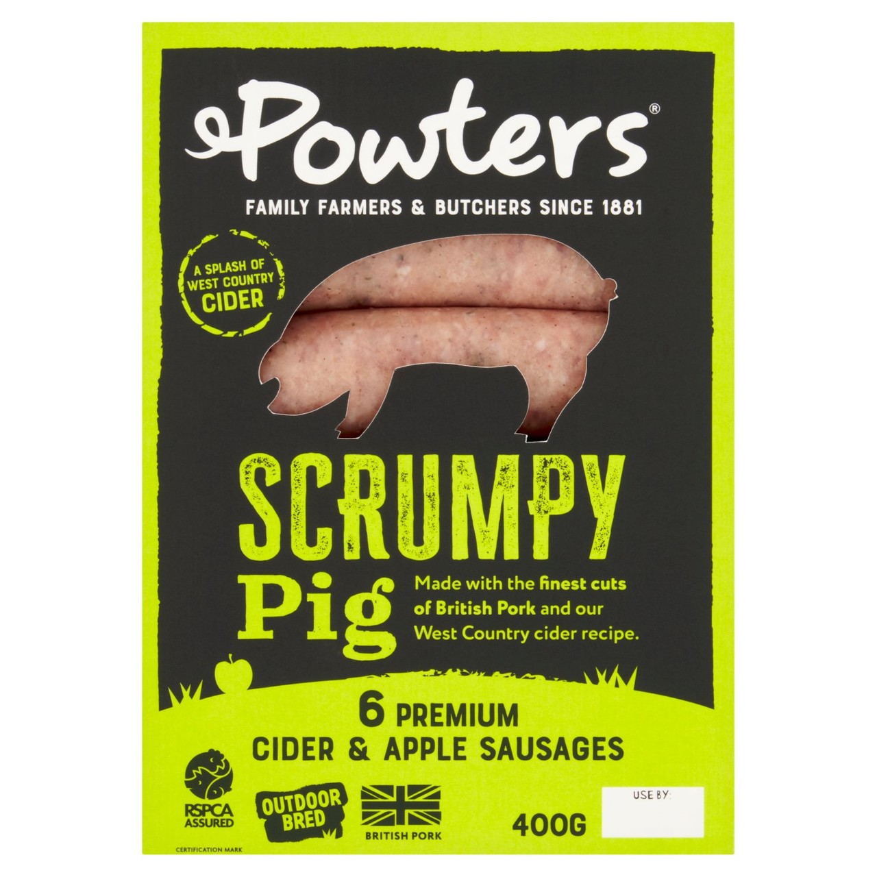 Powters Scrumpy Pig Sausages - Ocado