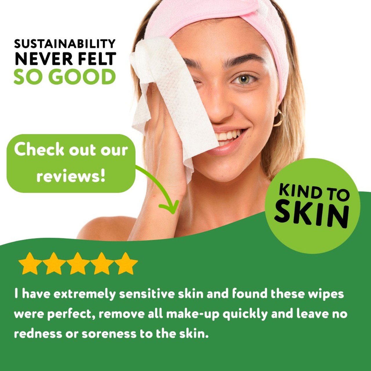 The Cheeky Panda Bamboo Facial Cleansing Wipes Rose Scented - Ocado