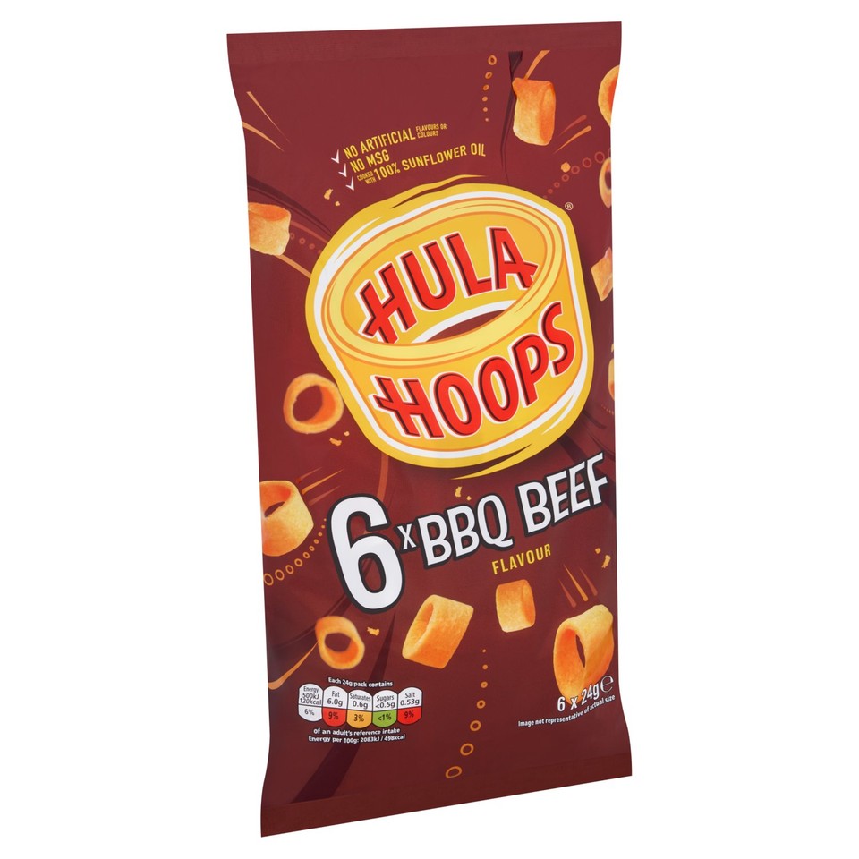 Hula Hoops BBQ Beef Multipack Crisps - Ocado