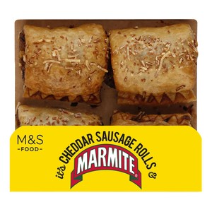 M&S 4 Mature Cheddar and Marmite Sausage Rolls - Ocado