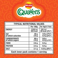 Quavers Red Leicester 6 Pack - Ocado