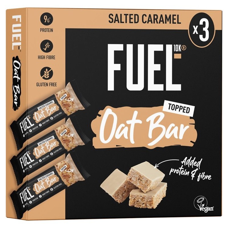 FUEL 10K Salted Caramel Protein Cereal Oat Bars - Ocado